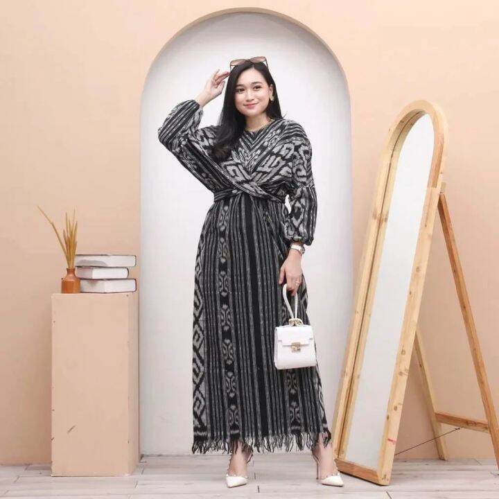 Gamis tenun best seller | Lazada Indonesia