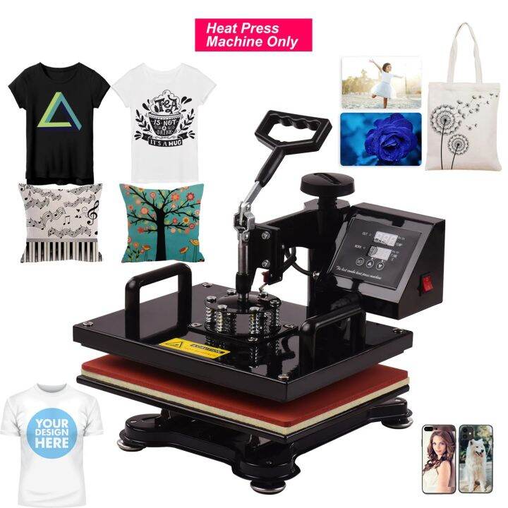 DEKES 6 in 1 Multifunction Heat Press Machine mini printer for T-Shirt ...
