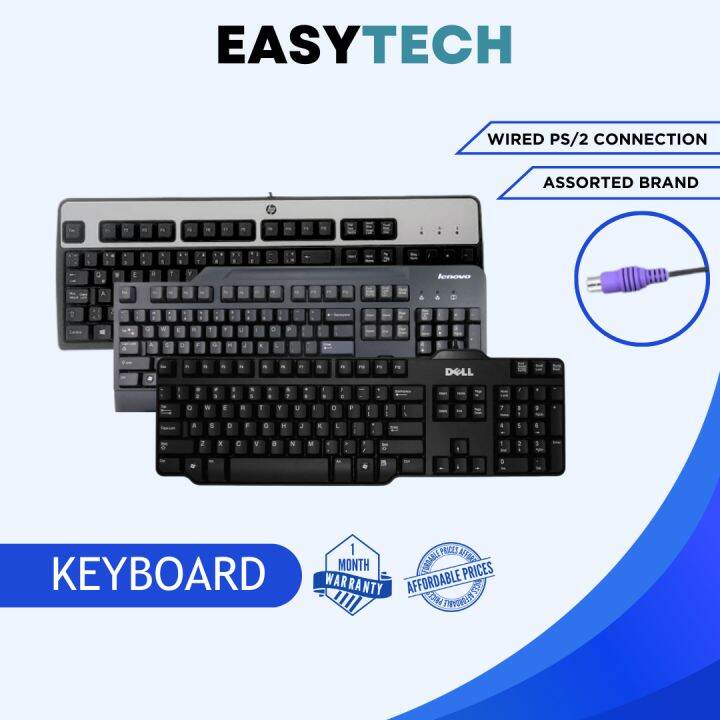 EASYTECH | Used Original Heavy Duty Keyboard PS/2 (Assorted Brands) | Lazada PH