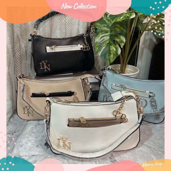 กระเป๋าลินน์ Lyn outlet New Collection ทรงพรอช 9 นิ้ว มีใบลูกสวยเก๋มากๆ ...
