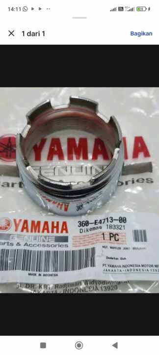mur knalpot Yamaha Rx King warna chrome original | Lazada Indonesia
