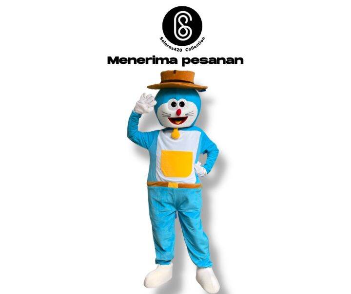 KOSTUM BADUT MASKOT KARAKTER DORAEMON | Lazada Indonesia