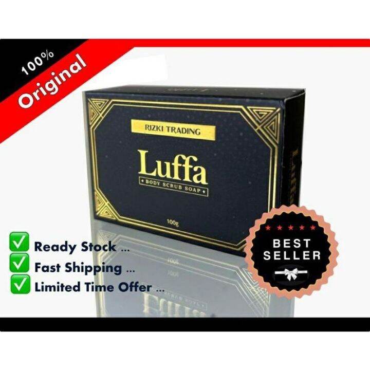 SABUN LUFFA ORIGINAL / LUFFA SOAP ORIGINAL (sebuku penuh siap kotak ...