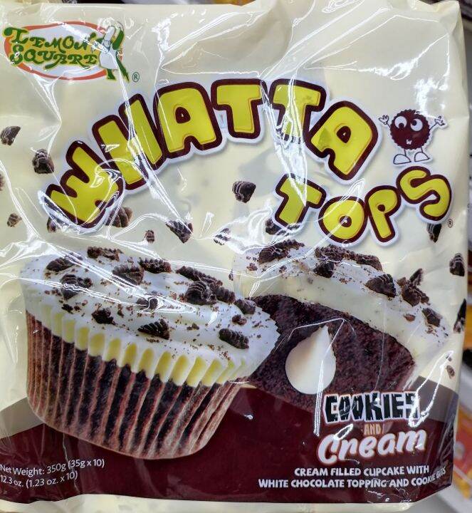 whatta tops cookies and cream cupcake 1packx10s | Lazada PH
