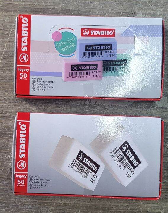 STABILO LEGACY 1183 ERASER 50'S BOX | Lazada