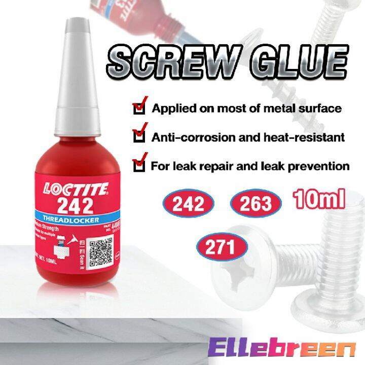 242 271 Metal Thread Anaerobic Adhesive 10ml Thread Fixative Adhesive Screw Fixing Glue | Lazada PH