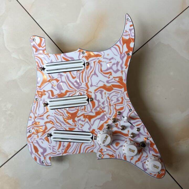 SSS Upgrade Prewired Strat Pickguard Multifunction Dual Hot Rail High ...