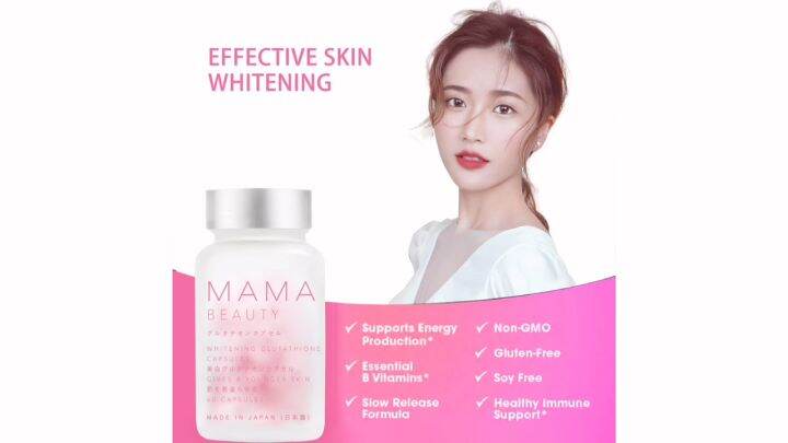 Mama Beauty Original Whitening Capsule Tokyo Glutathione with Collagen ...