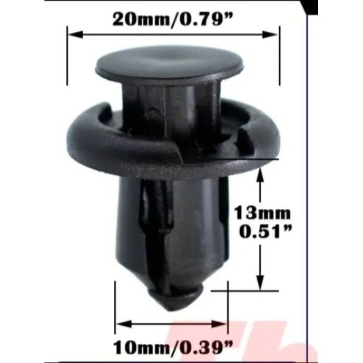 honda bumper clip mud guard clip push retainer splash guard retainer ...