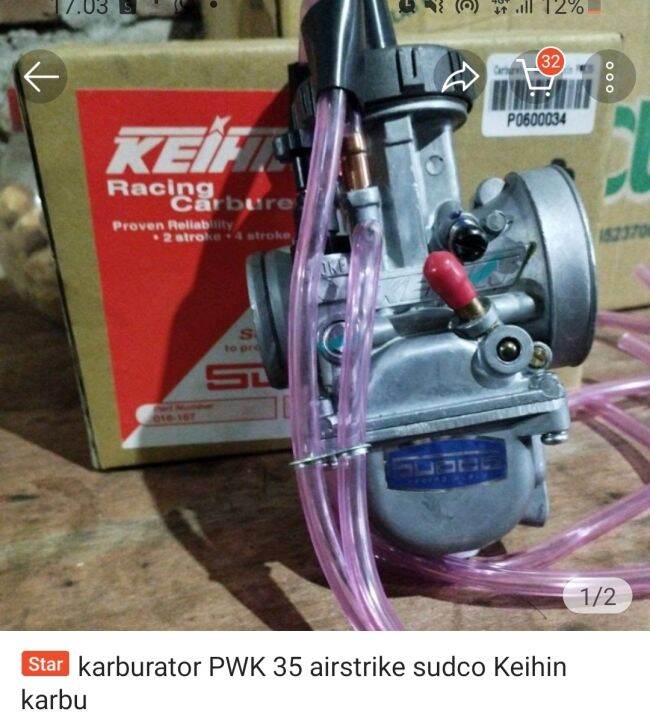 karburator pwk airstrike 35 keihin thailand karbu cerbu original | Lazada Indonesia