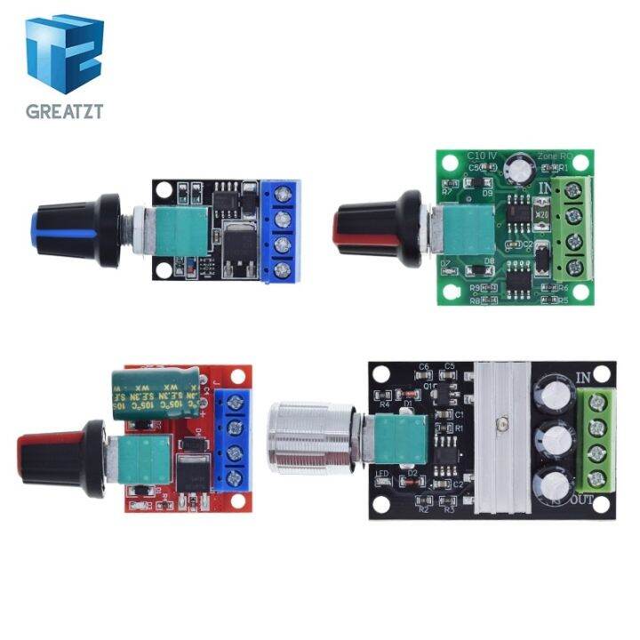 DC 1.8V-35V 2A 3A 5A 10A 30W 80W 90W PWM Motor Speed Controller Low ...