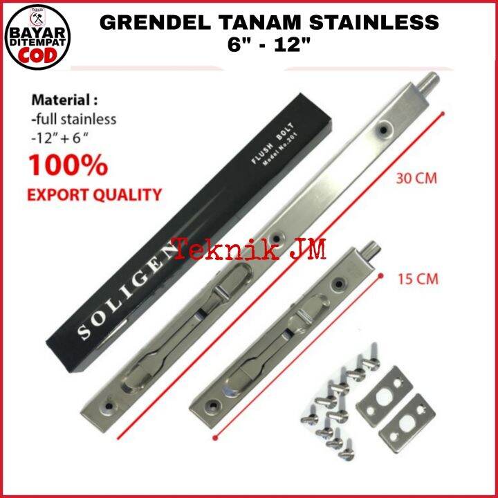 GRENDEL TANAM SET STAINLESS SOLIGEN ORIGINAL UKURAN 15 CM DAN 30 CM ...