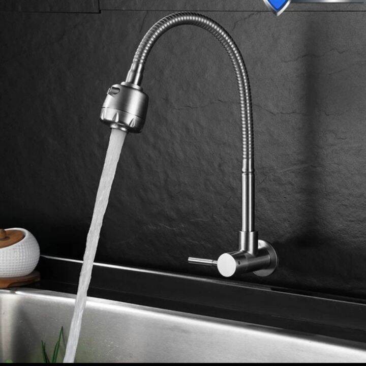 Kran dinding stainless steel sus 304 / Kran fleksibel tembok / Keran flexible kitchen sink ...