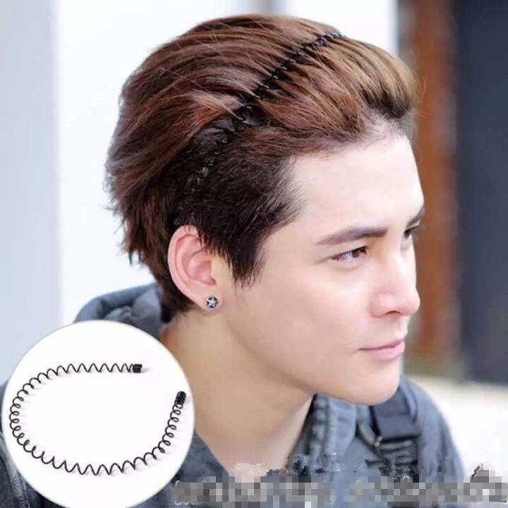 Bando Kawat Besi Spiral Hitam Pria Wanita / Bandana Rambut | Lazada ...