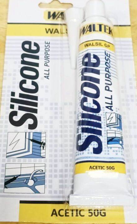 Waltek 50 กรัม ซิลิโคน ซิลิโคนยาแนว ซิลิโคนหลอด ยาแนว Silicone GP อุด ...