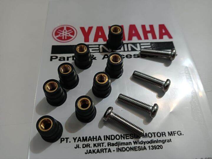 WINSHIELD RUBBER NUT~VISOR AEROX~NMAX~XMAX~R15~R3~R6~NINJA~PCX~ADV ...