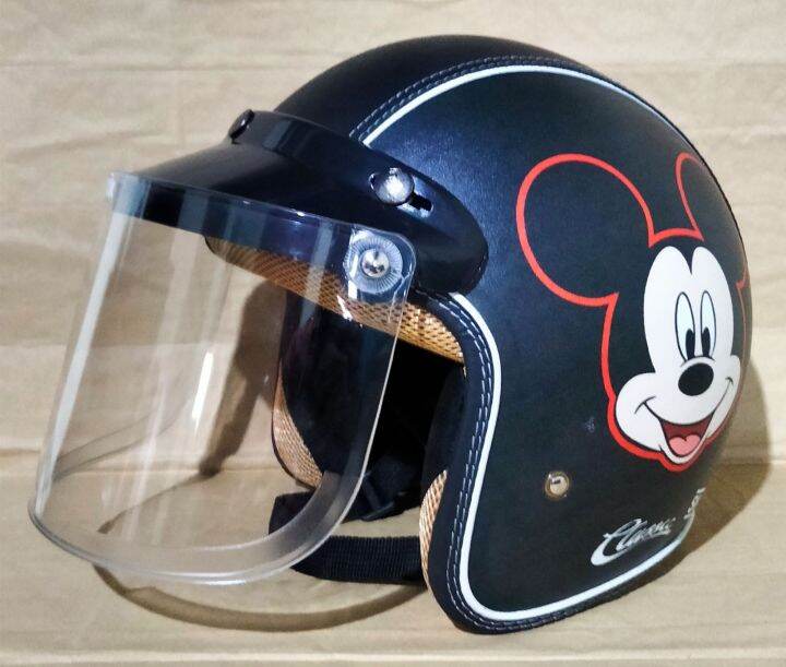 Helm Bogo Motif Mickey Mouse Kaca Cembung/Datar | Lazada Indonesia