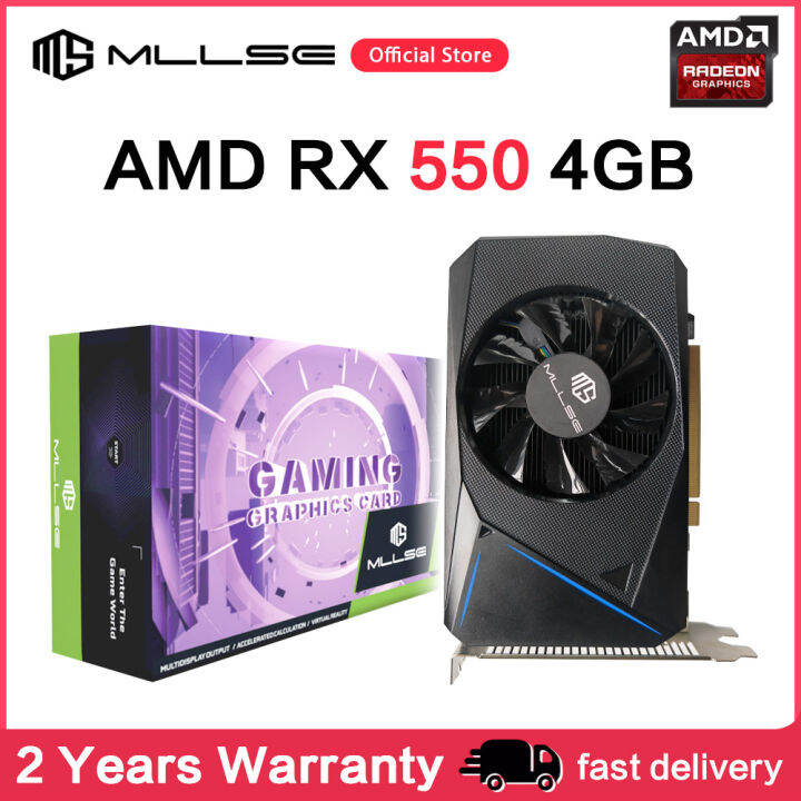 MLLSE AMD Radeon RX 550 4GB Graphics Card GDDR5 128bit PCI-E X16 HDMI DP DVI RX550 placa de ...