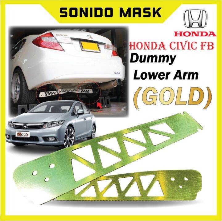 Honda Civic FB Rear Dummy Lower Arm Aluminium Gold Colour | Lazada