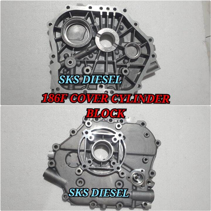KDE6700 186F 186FA COVER CYLINDER BLOCK TUTUP BLOK BAK SAMPING GENSET ...