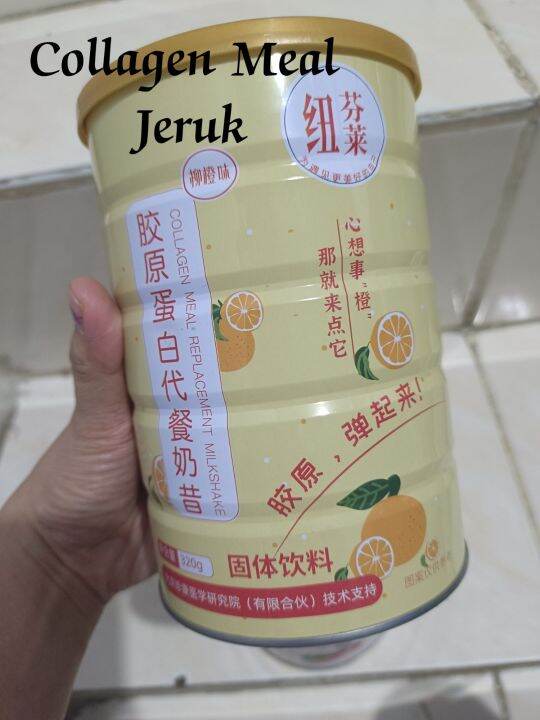 Lotus Oufen Milkshake Smoothie Collagen Meal Jeruk Eceran 100gr Minuman ...