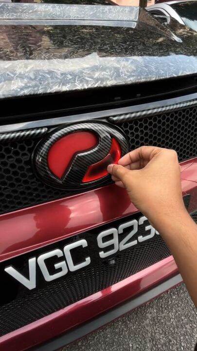 PERODUA KELISA Front Rear Steering Night Reflective 3M 3D 2-Tone Red ...