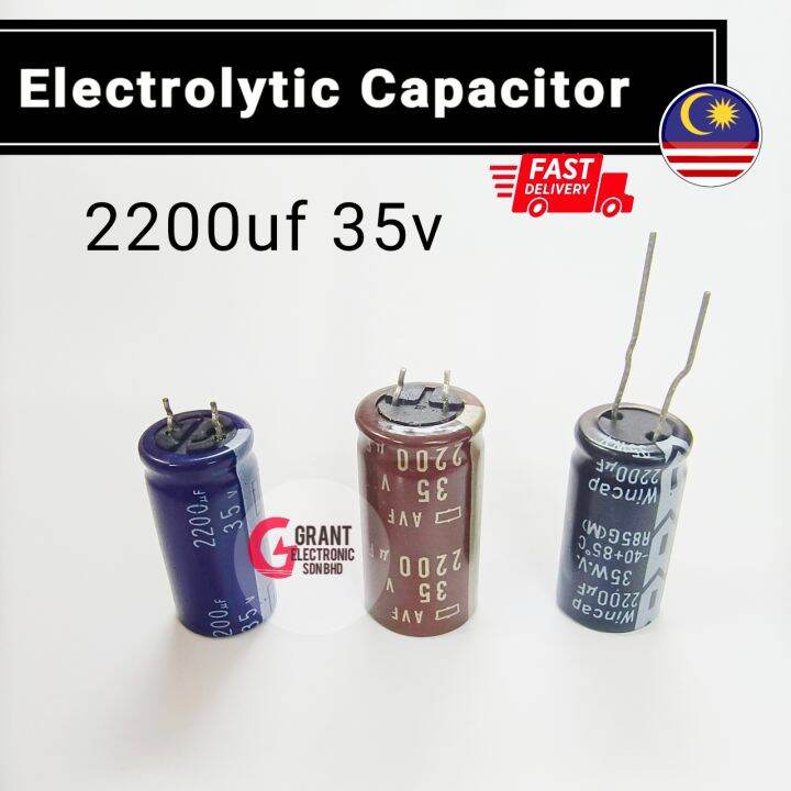 Electrolytic Capacitor 2200uf 35v Ecap Condenser Japan | Lazada