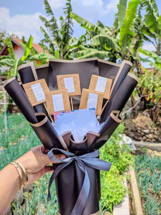 buket kosongan tinggal tempel snack atau kopi/ buket Snack/buket kopi ...