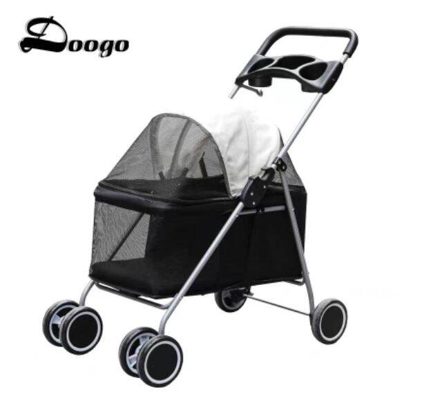 Doogo Pet Stroller Portable Detachable Carrier Foldable Cat and Dog Pet ...