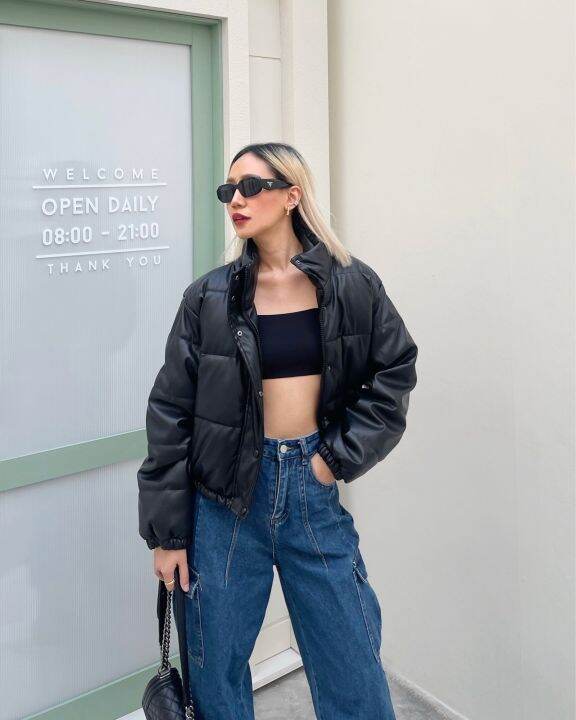 HYDE - BLANCO PUFFER LETHER JACKET | Lazada.co.th