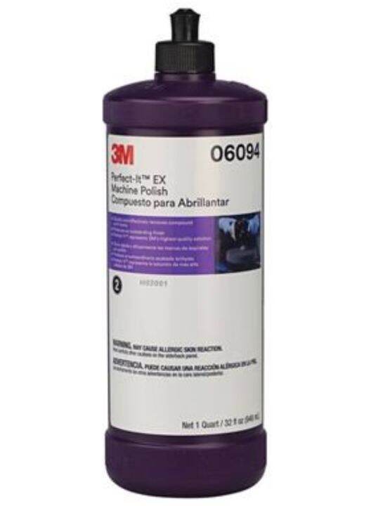 3M 6094 น้ำยาขัดละเอียด ชนิดลบรอยขนแมวและชักเงา สีดำ เบอร์ 2 Perfect-It ...