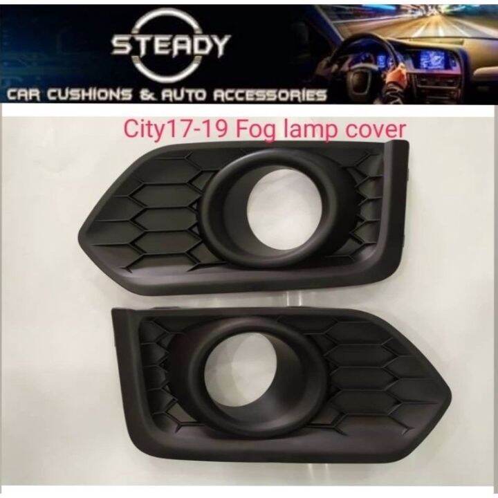 Honda City GM6 2017 2018 Fog Lamp Cover with Chromed Sport Light set ...