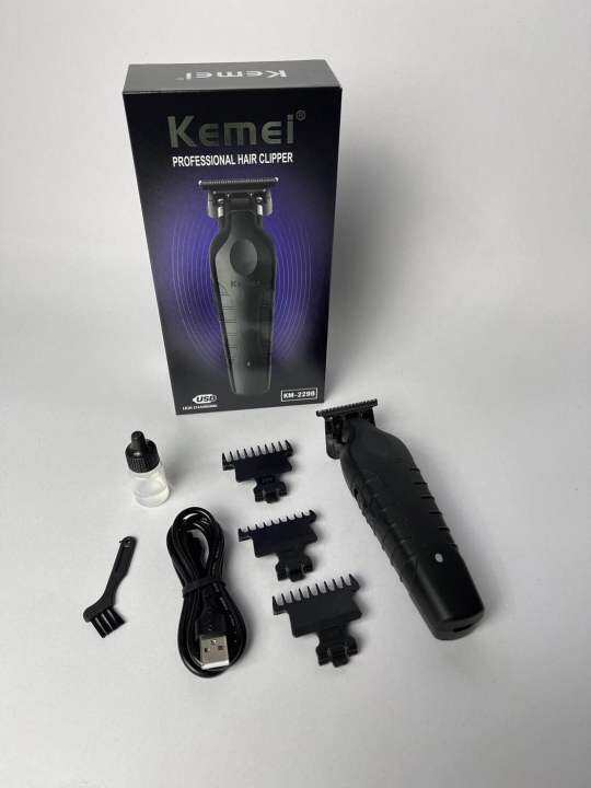 Kemei KM-2299เครื่องตัดผมผู้ชายเครื่องตัดผมปัตตาเลี่ยนมืออาชีพปัตตา ...