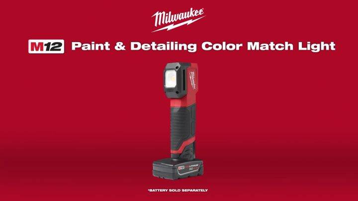 Milwaukee M12 Paint and Detailing Color Match Light - Model M12 CML ...