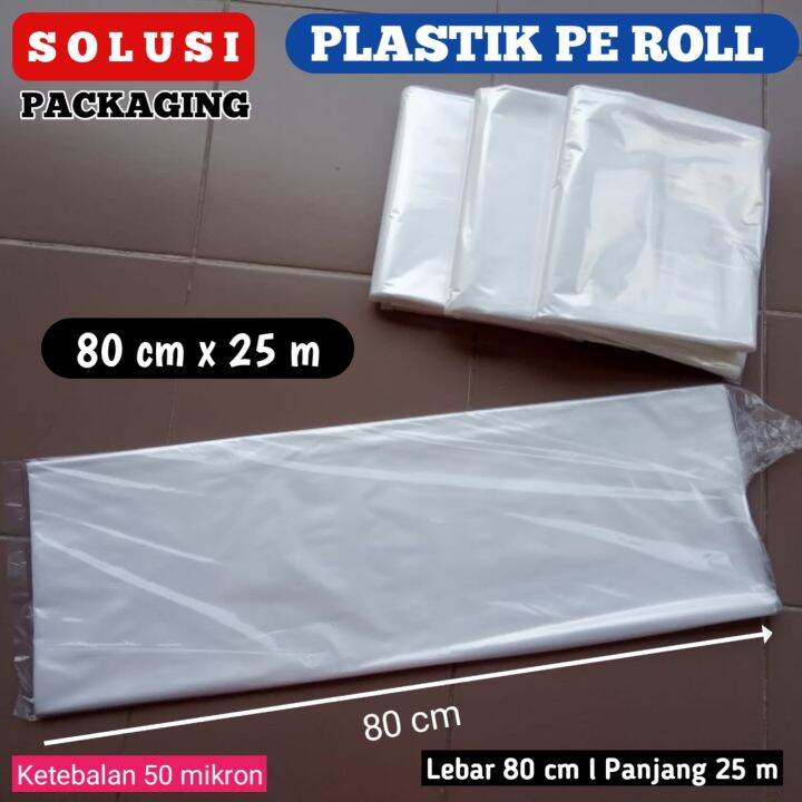 plastik pe roll 80 cm x 25 m mulsa kantong plastik boneka jumbo plastik ...