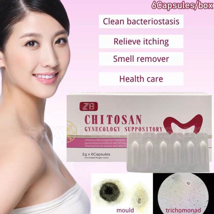 6PCS Vaginal Suppository for Yeast Infection Medicine Vaginal Itch ...