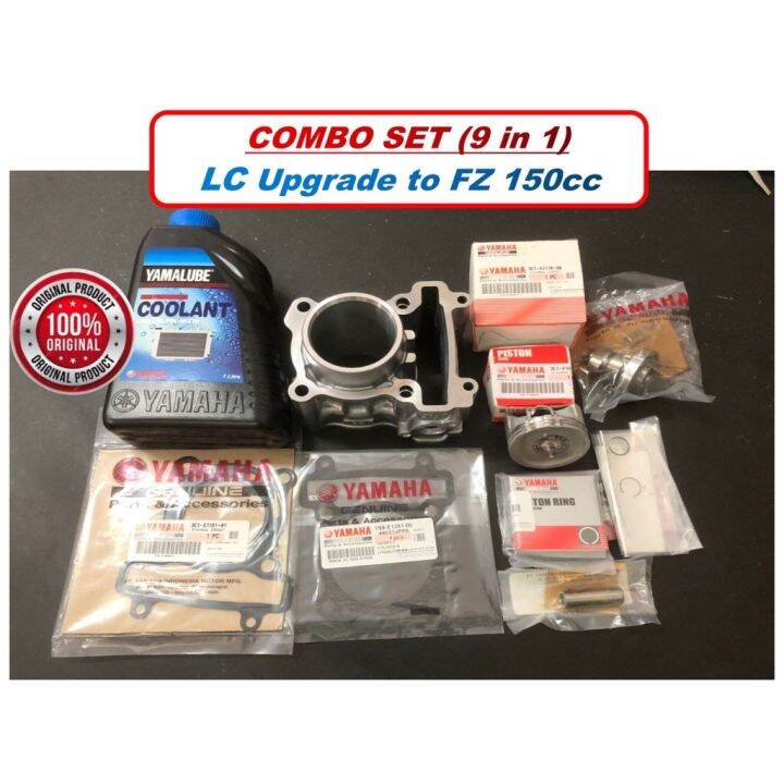 LC COMBO (Upgrade 150cc) FZ ORI HLY ORIGINAL YAMAHA BLOCK CAM CERAMIC SET LC135 4S 5S V1 V2 V3 ...