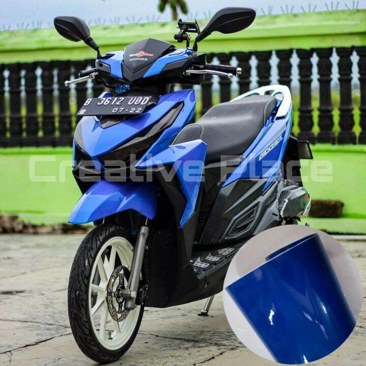 skotlet warna biru tua glossy scotlite biru tua mengkilat | Lazada ...
