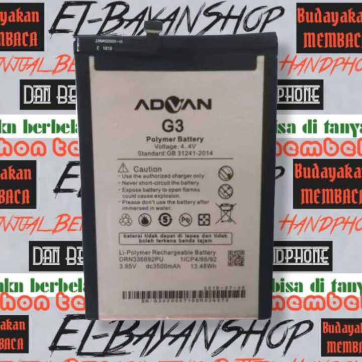 Batrai Advan G3 Pro 2020 Batre Advan 6002 Baterai Battery | Lazada Indonesia