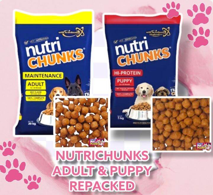 NUTRICHUNKS DOG FOOD FOR ADULT AND PUPPY 1 KG REPACKED | Lazada PH