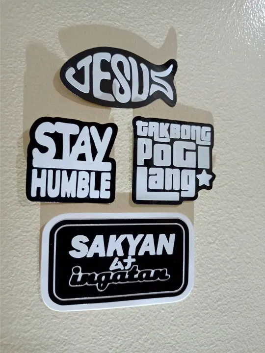 Sakyan and ingatan sticker for motorcycle with free Jesus,stayhumble ...