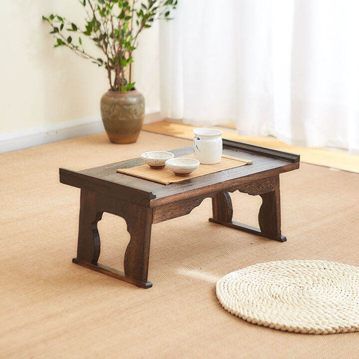 Japanese-Style Solid Wood Computer Desk Low Table Bed Dormitory ...