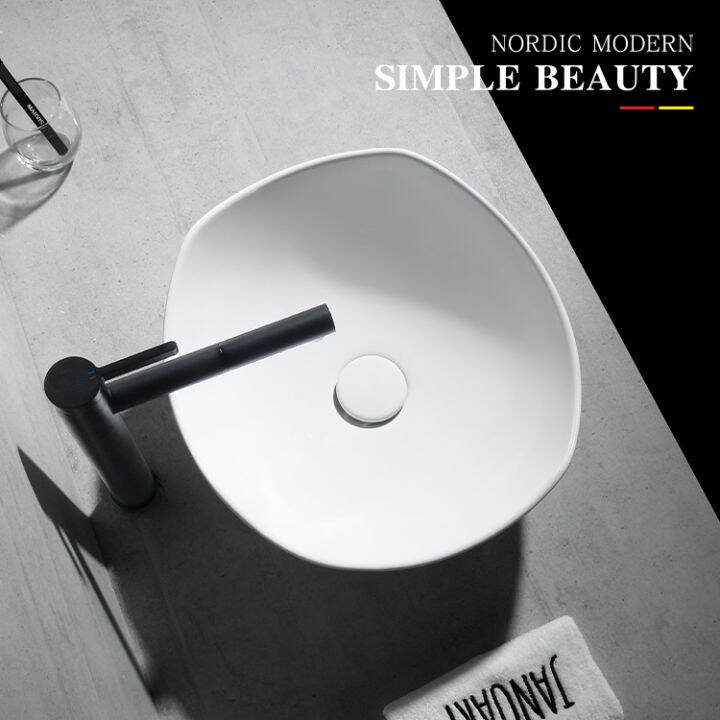 Fresh Style Design Inter-Platform Basin Modern Minimalist Table Basin ...
