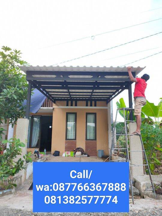 Kanopi baja ringan atap alderon 2 lapis | Lazada Indonesia