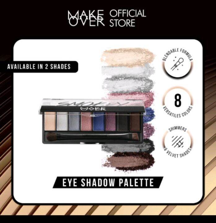 MAKEOVER SMOKEY EYESHADOW PALETTE | Lazada Indonesia