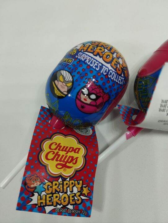 ⭐Ready stock ⭐Chupa Chups + surprise gift crippy heroes grape flavour ...