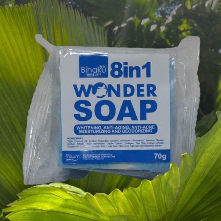 Bihaku 8 in 1 Wonder Soap Whitening Soap 70g | Lazada PH