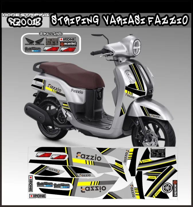 striping variasi fazzio/stiker motor fazio/ decal polet Lis fazio | Lazada Indonesia