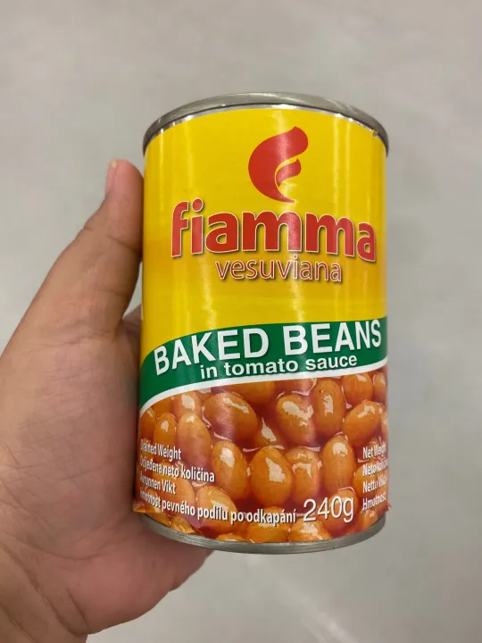 ถั่วอบในซอสมะเขือเทศ ตรา ไฟมมา วีสุเวียนา 400g Baked Beans in Tomato ...