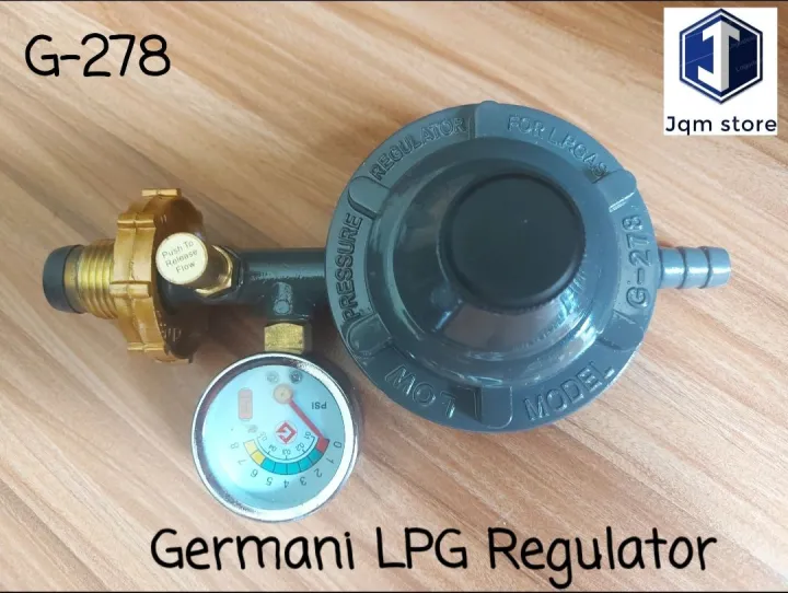 GERMANI LOW PRESSURE REGULATOR W/ SAFETY PUSH BUTTON AND GUAHE (G-278 ...